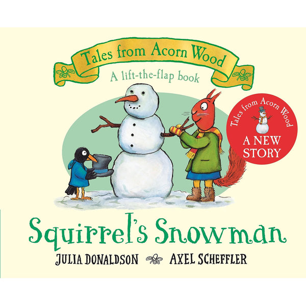 Squirrel's Snowman Lift-the-Flap Board Book | Children's Books | MORI UK