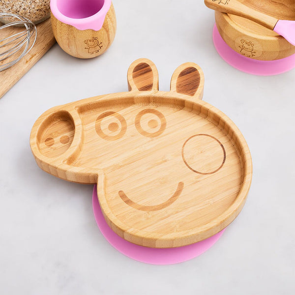bamboo bamboo Peppa Pig Suction Plate | Baby & Kid Mealtimes | MORI UK
