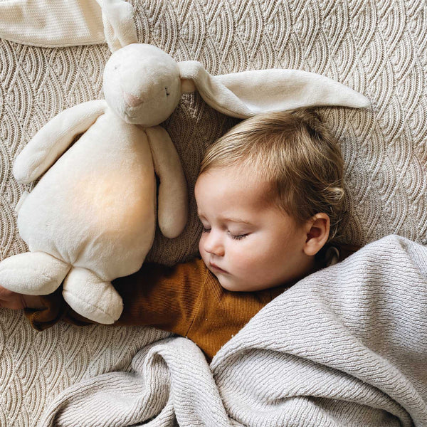 Moonie Humming Bunny Night Light | Baby Toys | MORI UK