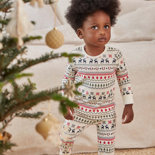 Fair Isle Pyjamas | Baby Christmas PJs | MORI UK