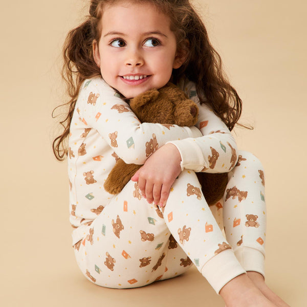 Teddy Bear & Ribbed Pyjamas 2 Pack | Baby Sleepwear | MORI