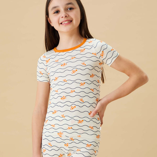 Clown Fish Short Sleeve Pyjamas | Baby Sleepwear | MORI UK