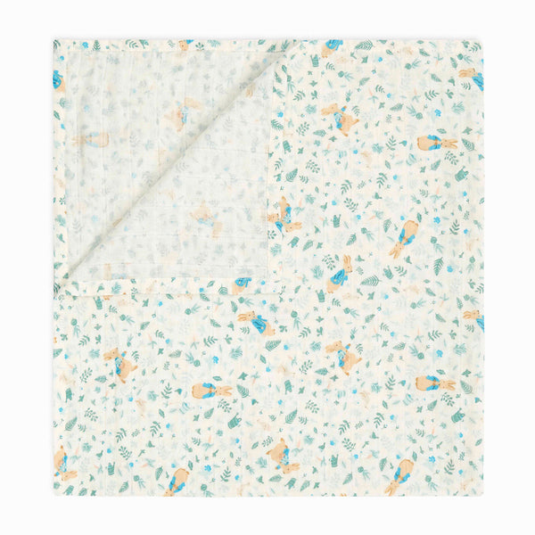 Peter Rabbit Printed Organic Muslin 3 Pack | Organic Cotton Muslins ...