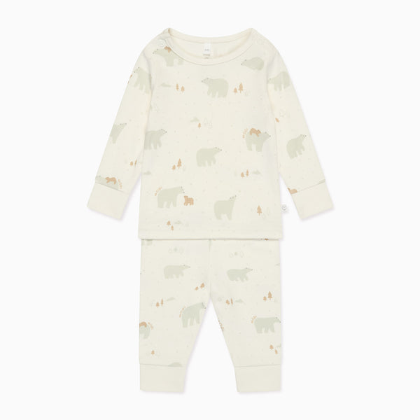 Polar Bear Pyjamas | Organic Baby Sleepwear | MORI UK