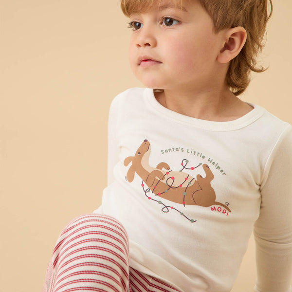 Shop Santa’s Little Helper Baby Pyjamas | MORI UK
