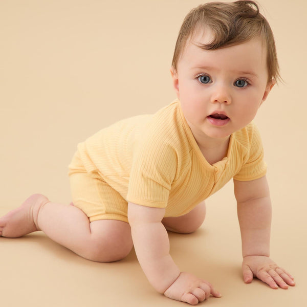 Ribbed Zip Summer Sleepsuit | Breathable & Stretchy | MORI UK