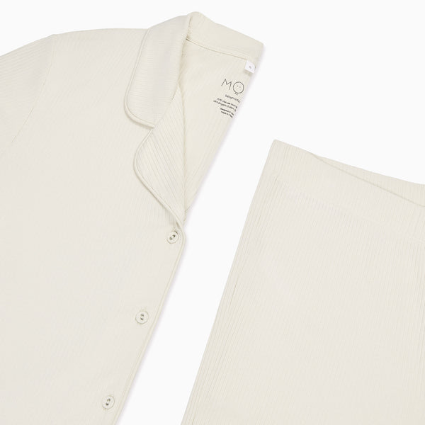 Women's Ribbed Collared Pyjamas | Women's Organic Pyjamas | MORI