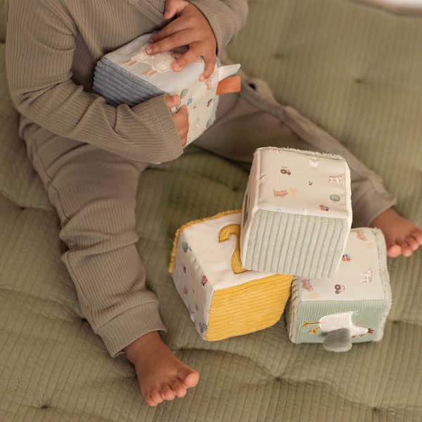 Little Dutch Soft Cube Set | Baby Toys | MORI UK
