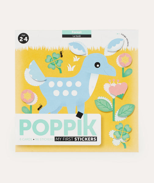 Poppik Sticker Card Set Baby Forest UK