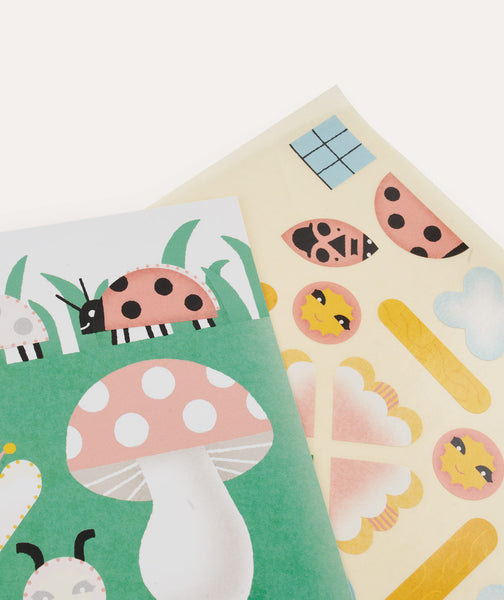 Poppik Sticker Card Set Baby Forest UK