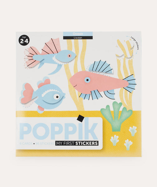 Poppik Sticker Cards Set Baby Ocean