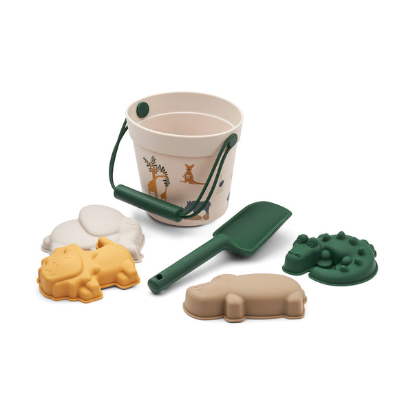 Liewood Silicone Animals Dante Beach Set | Beach Accessories | MORI UK