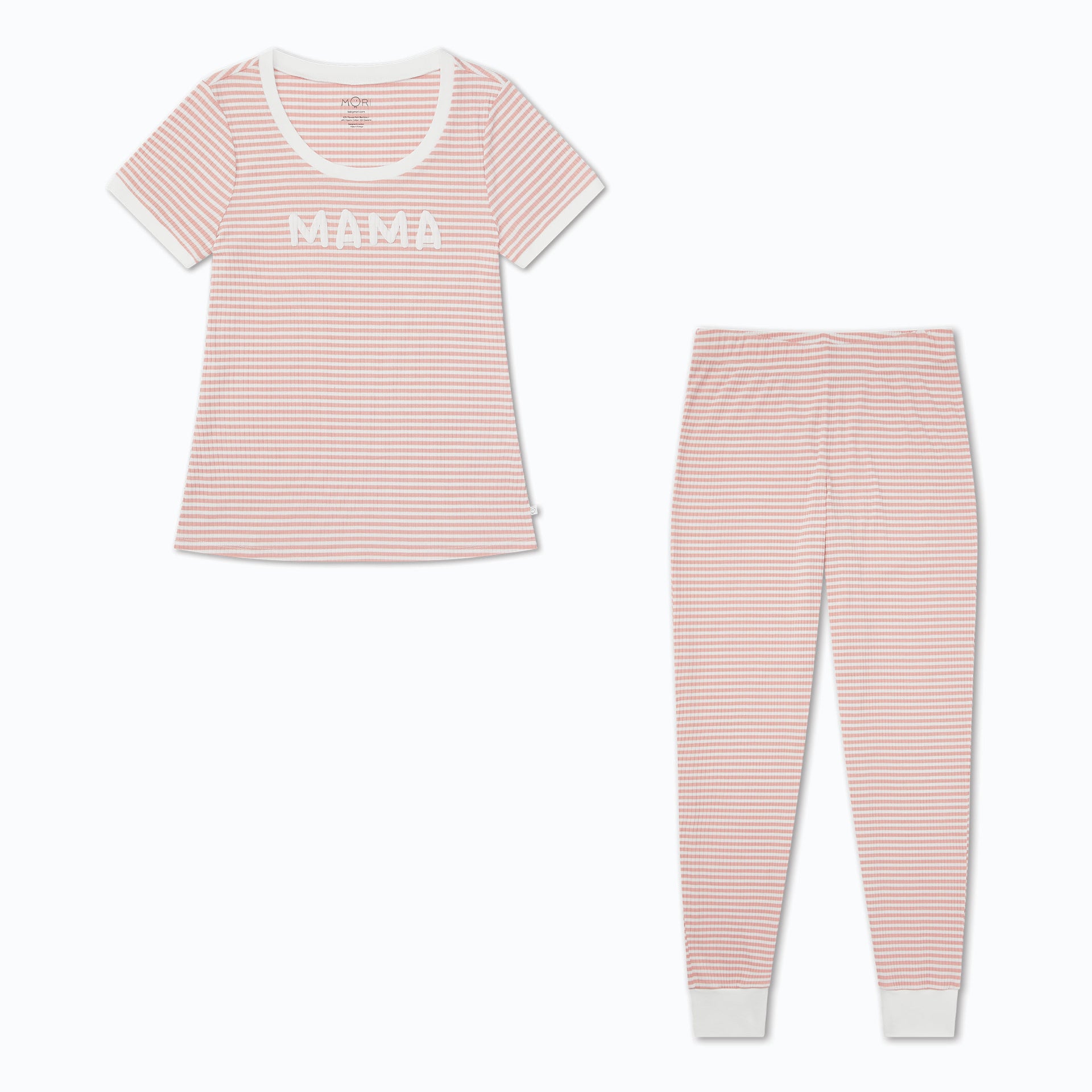 Sea Stripe Bro Ribbed Pyjamas | Sibling Pyjamas | MORI UK