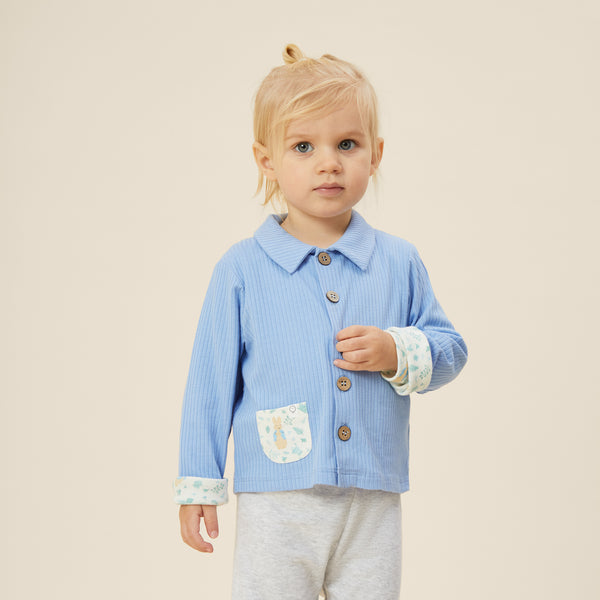 Peter Rabbit Ribbed Cardigan | Organic Baby Clothes | MORI UK