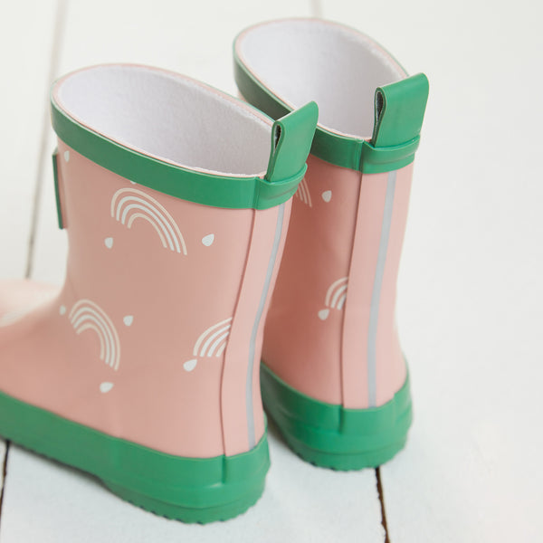 Grass & Air Colour Revealing Rainbow Wellies | MORI UK