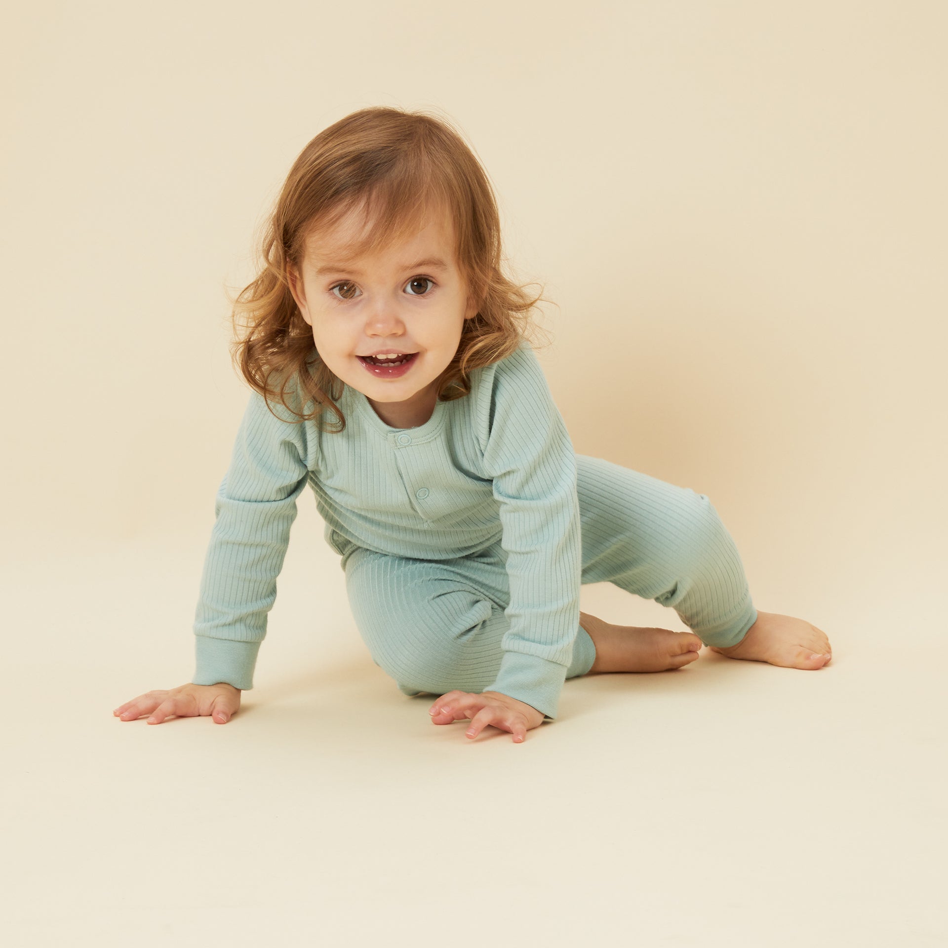 Ribbed Baby Pyjama Set | Bamboo Baby Clothes | Baby Mori