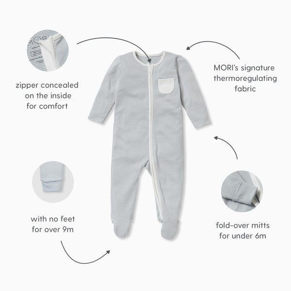 Clever Zip Sleepsuit 7 Pack | Baby Sleepsuits Multipacks | MORI